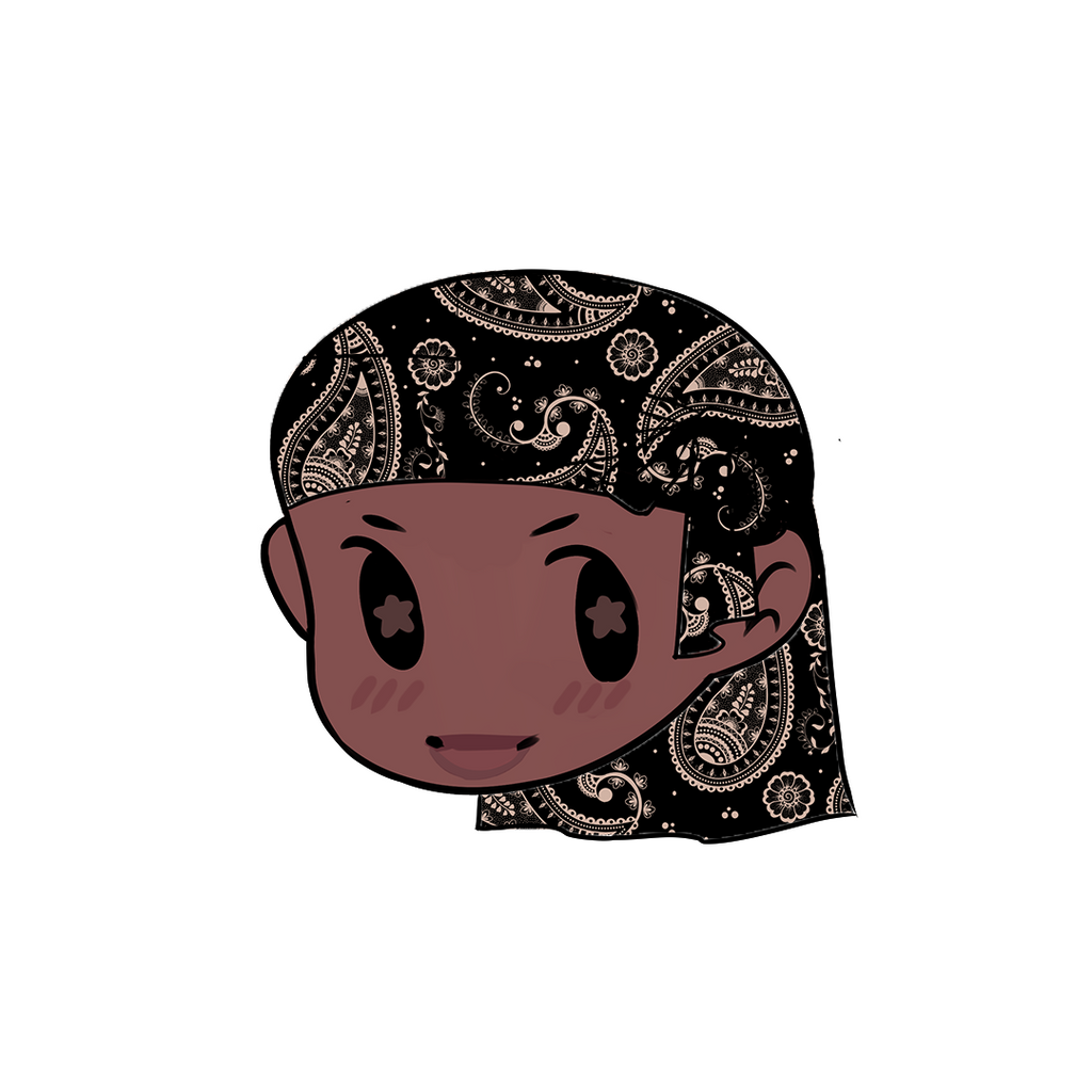 Durag Sticker | Black Paisley – Kembeckled