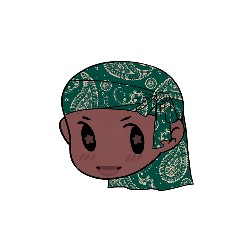 Durag Sticker | Green Paisley – Kembeckled